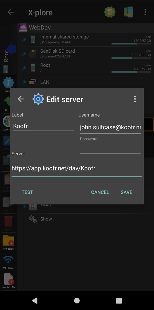 How To Connect Koofr And X plore File Manager On Android And Huawei Koofr Blog