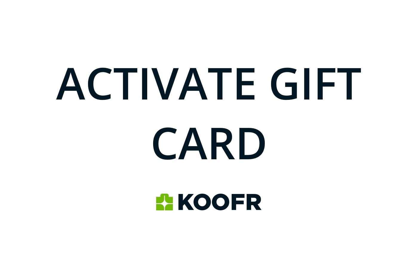 How to activate your Gift card - Koofr