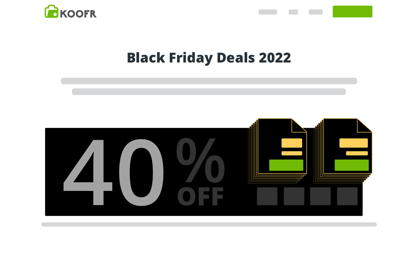 Black Friday 2022 - Koofr